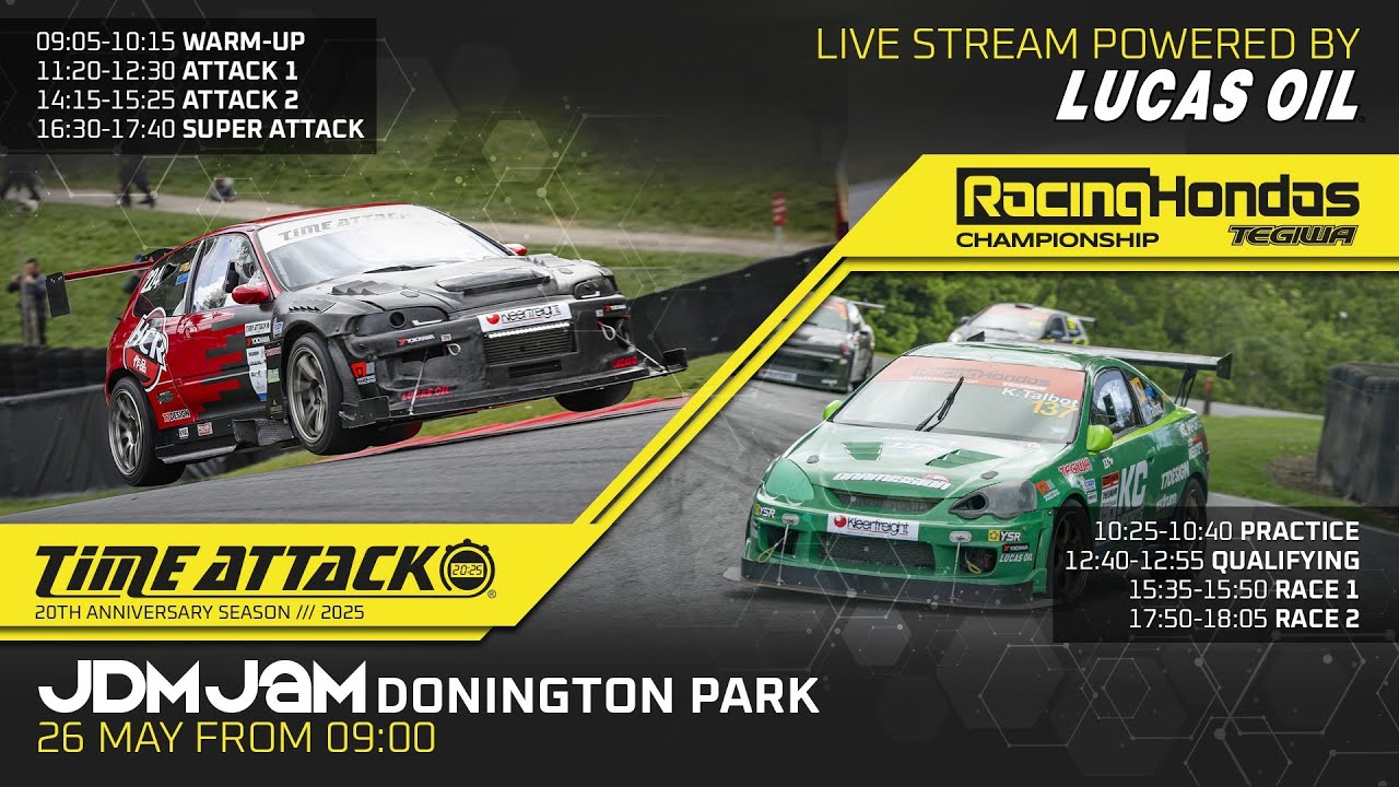 Time Attack and Racing Hondas Championships from JDM JAM at Donington Park, Powered by Lucas Oil ...