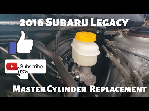 2016 Subaru Legacy Brake Master Cylinder Replacement! - YouTube