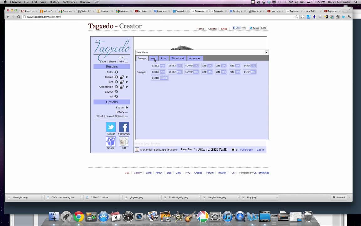 How to save url address of Tagxedo creation - YouTube How to save url address of Tagxedo creation - YouTube
