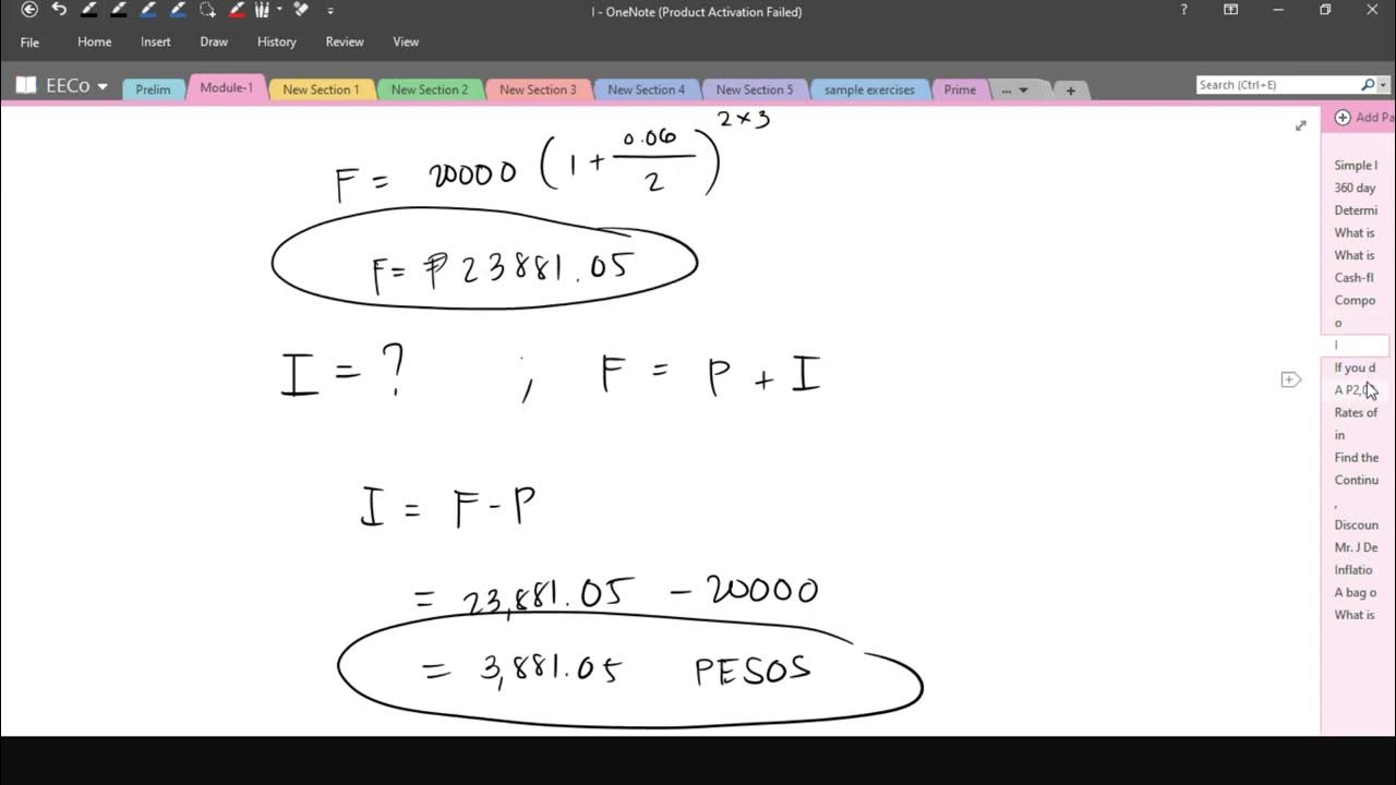 Engineering Economics: Compound Interest (Sample Board Problems) - YouTube