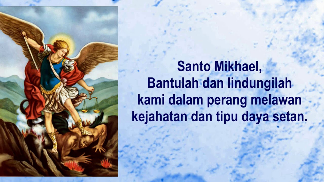 Doa Kepada Santo Mikhael | Doa Mohon Kekuatan Melawan Setan | Doa Haria ...