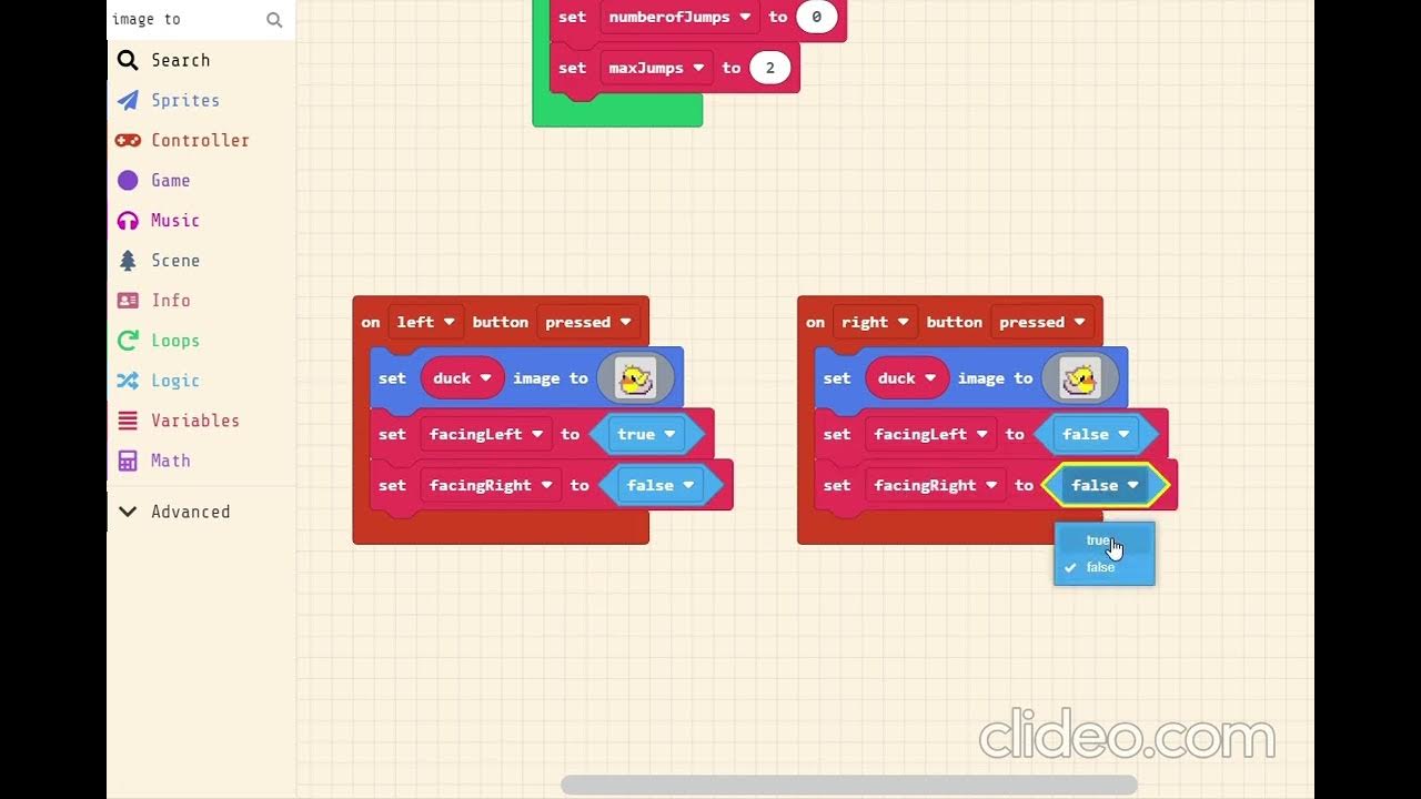Steps to Make a Sprite Face Left or Right and Fire (Makecode Arcade ...