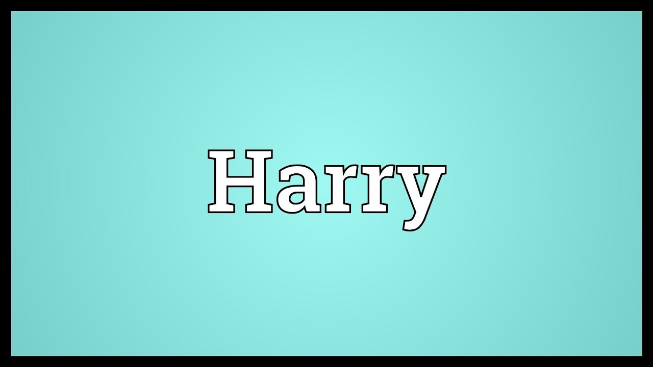 Harry Meaning YouTube