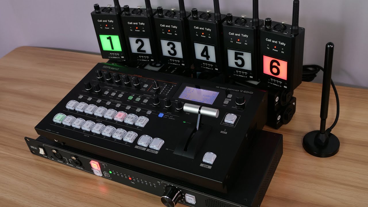 HD VIDEO SWITCHER Roland V-60HD Wireless walkie talkie and tally light ...