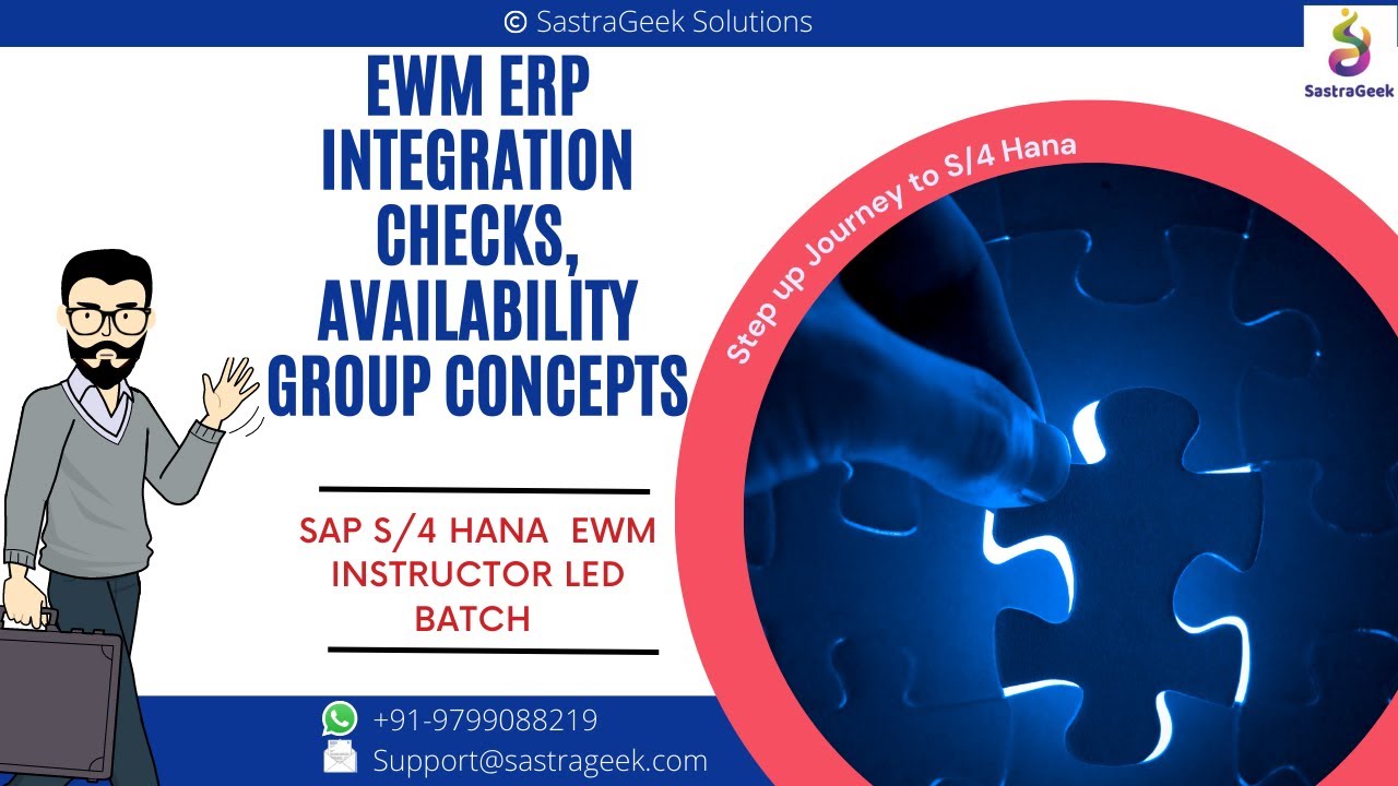 Erp integration checks, Availability Group concepts || SAP EWM by Mr ...