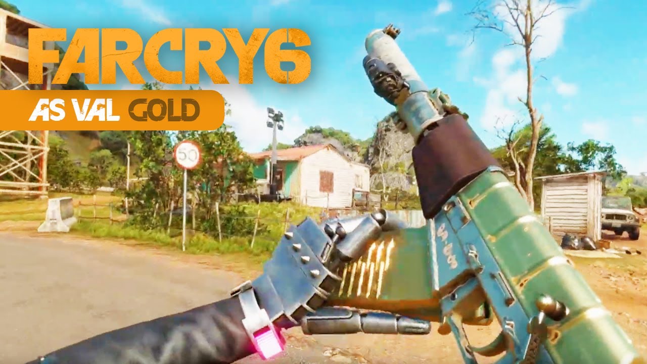 AS VAL GOLD WEAPON - Far Cry 6 Immersive Gameplay No HUD (Tutorial ...