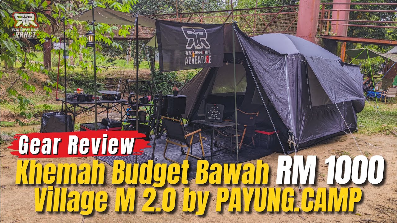 Khemah Budget Bawah RM 1000 | Village M 2.0 by Payung Camp ⛺️ - YouTube