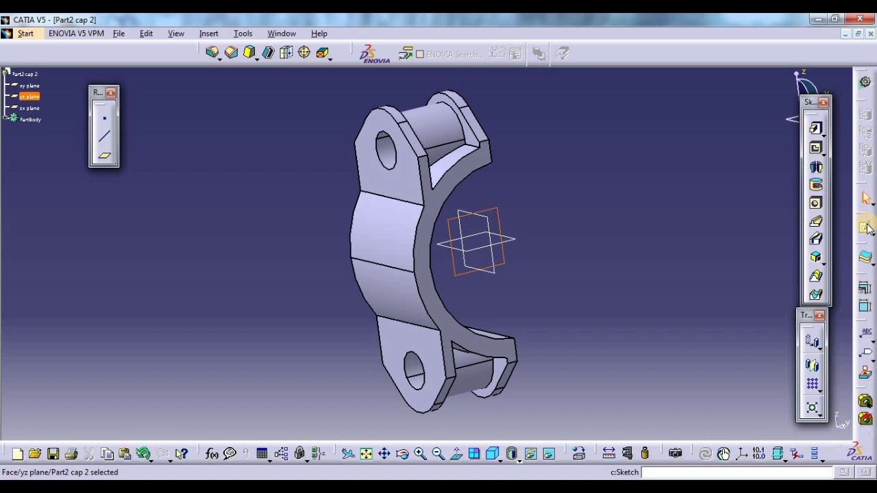 CATIA Connectng Rod Part 2 - YouTube