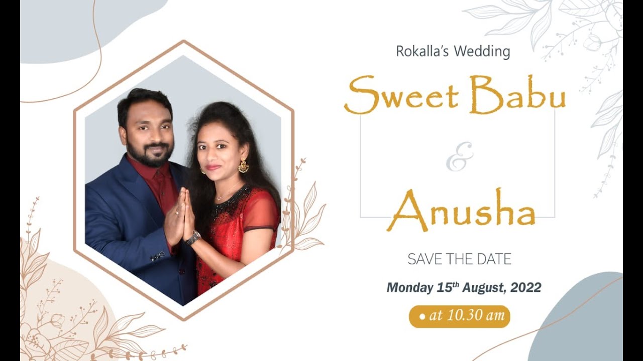 SWEET BABU weds ANUSHA - YouTube