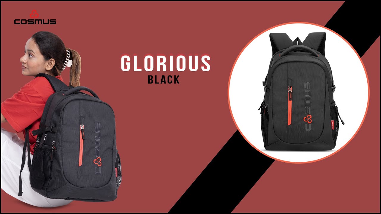 Cosmus Glorious Black Travel Backpack - YouTube