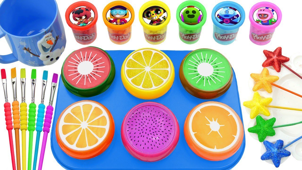 Satisfying Video DIY How To Make Rainbow Disney Magic Cup Mix Slime ...