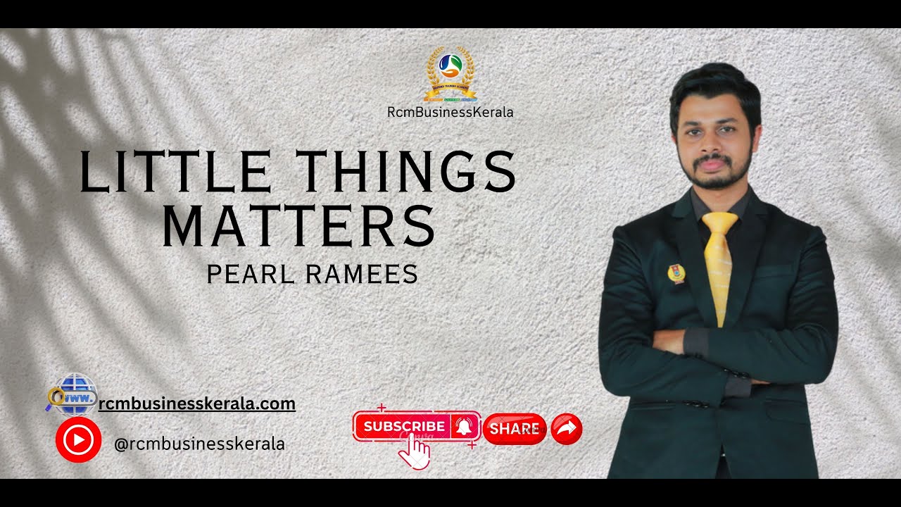 LITTLE THINGS MATTERS PEARL RAMEES - YouTube
