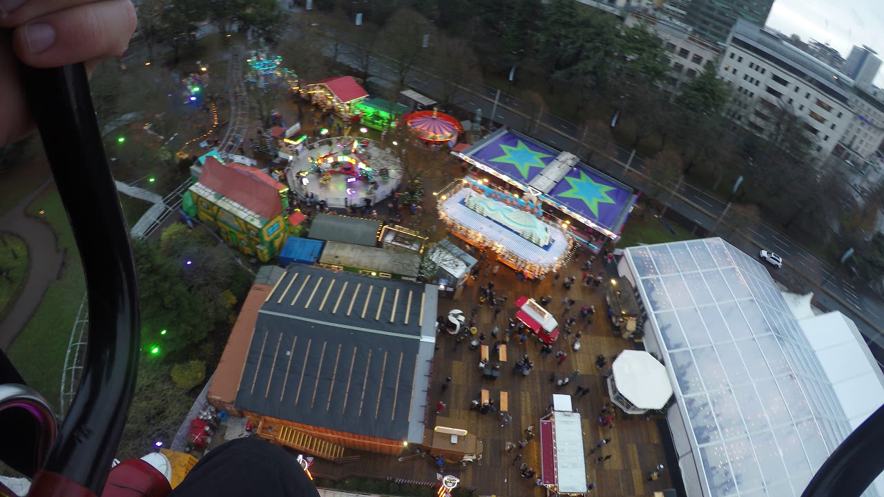 WILLY ORDELMAN GOLD MINE TOWER (onride) Part 2 at Cardiff Winter ...