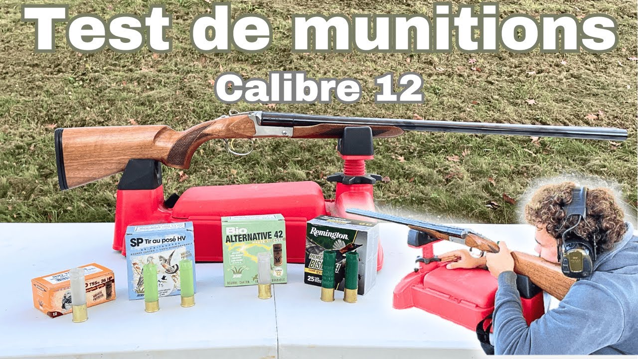 TEST DE MUNITIONS POUR CALIBRE 12 (plombs, tungstène, bismuth ...