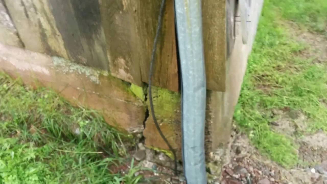 Exterior of Barn in Need of Foundation Repair - YouTube