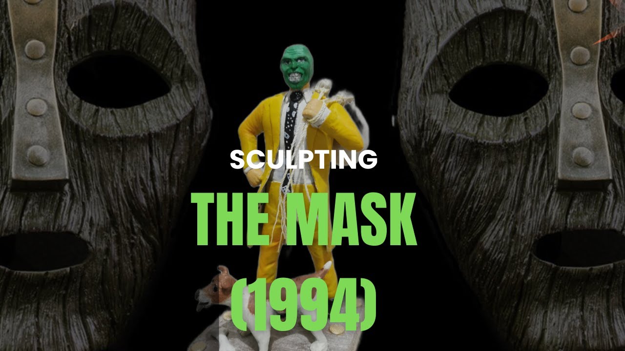 Sculpting The Mask (1994) Jim Carrey | Patung Figure The Mask Jim ...