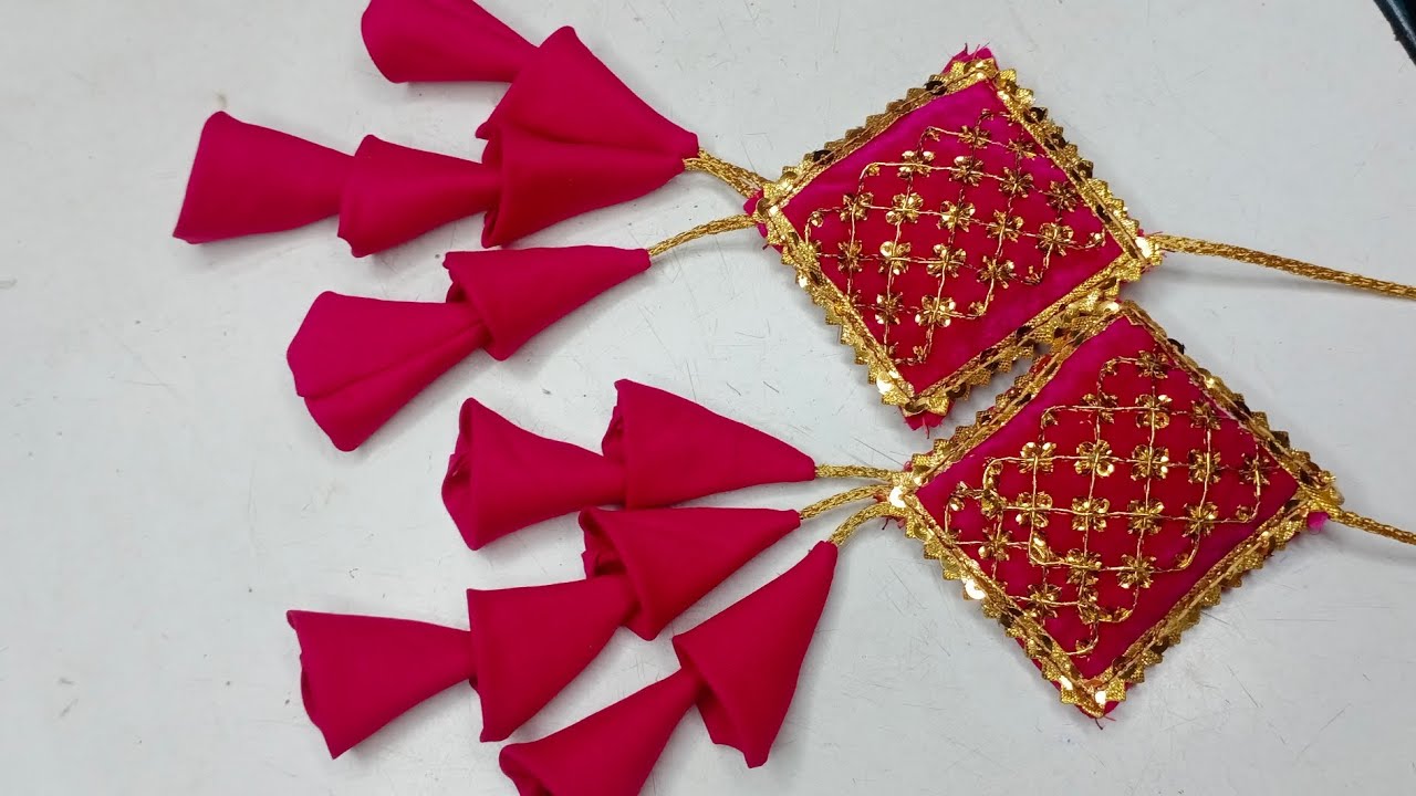 Easy and Beautiful Blouse Latkan making at Home / Exclusive Blouse ...