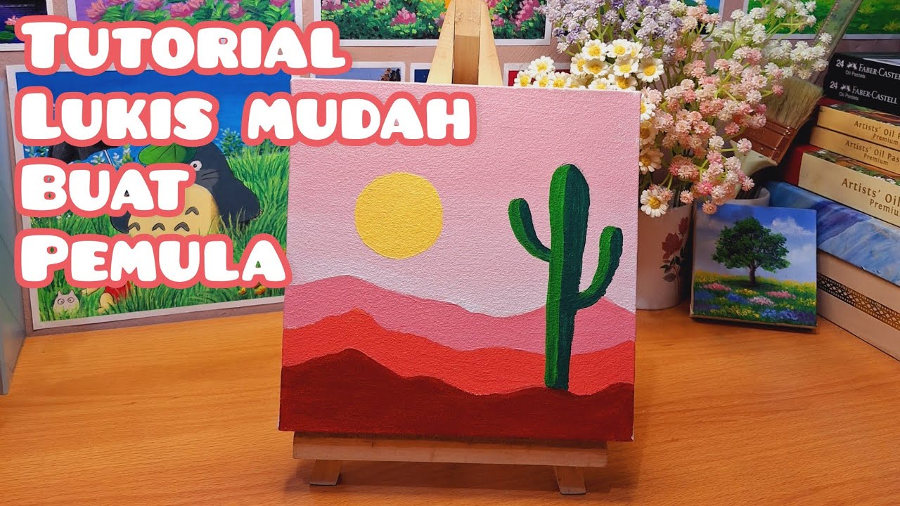 Tutorial lukis mudah buat pemula - YouTube