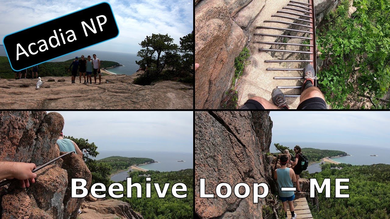 Climbing the Iron Rungs | Beehive and the Bowl Loop - Acadia, ME - YouTube