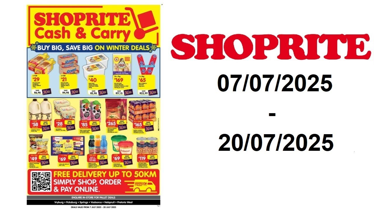 Shoprite specials - Cash & Carry Mid Month Deals Selected Stores - 07 ...