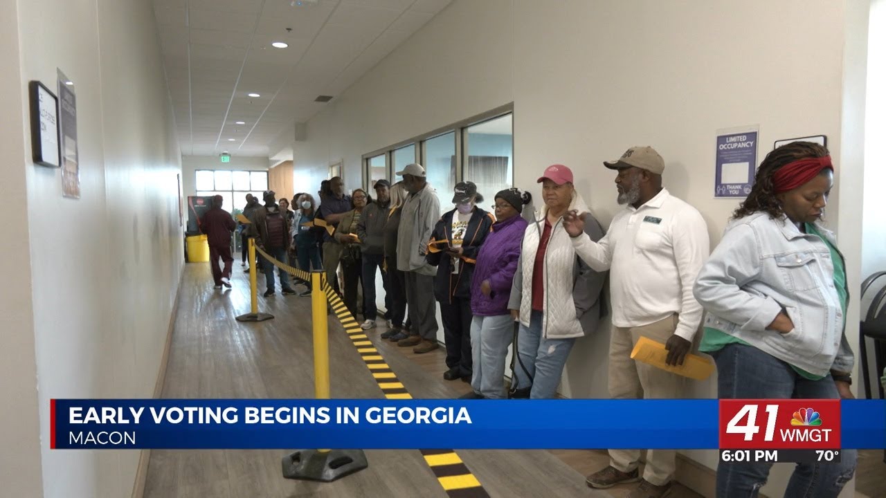 Early voting underway in Georgia - YouTube