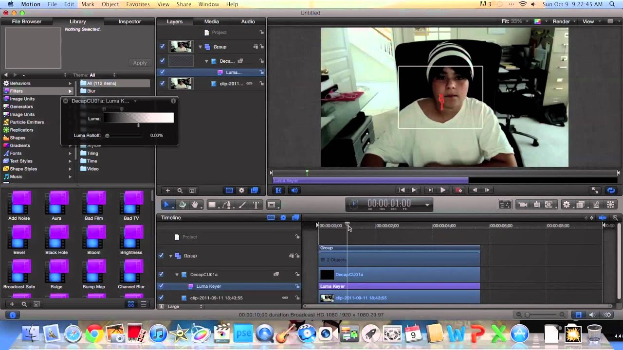 How to Luma Key White Backgrounds in Apple Motion 5 - YouTube
