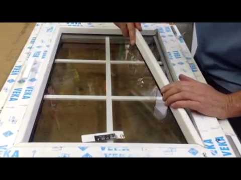 Veka glazing bead removal - YouTube