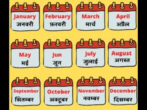 Months of the Year with Visual|| KIDS Class Learning || Learn Month ...