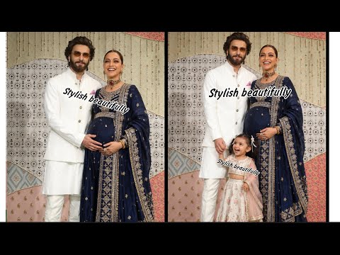 Pregnant Deepika Padukone Ranveer with Dua Padukone at Ambani‘s Ganpati Puja before second Delivery