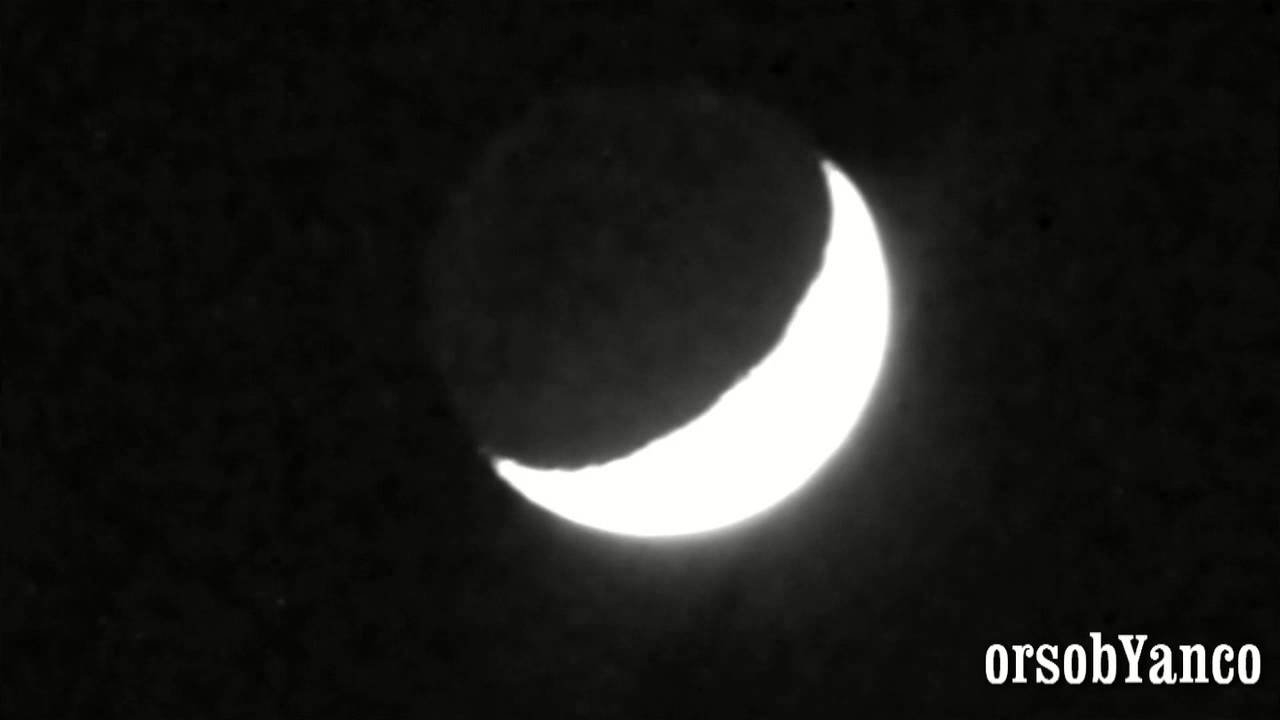 LUNA CRESCENTE E LUCE CINEREA - YouTube