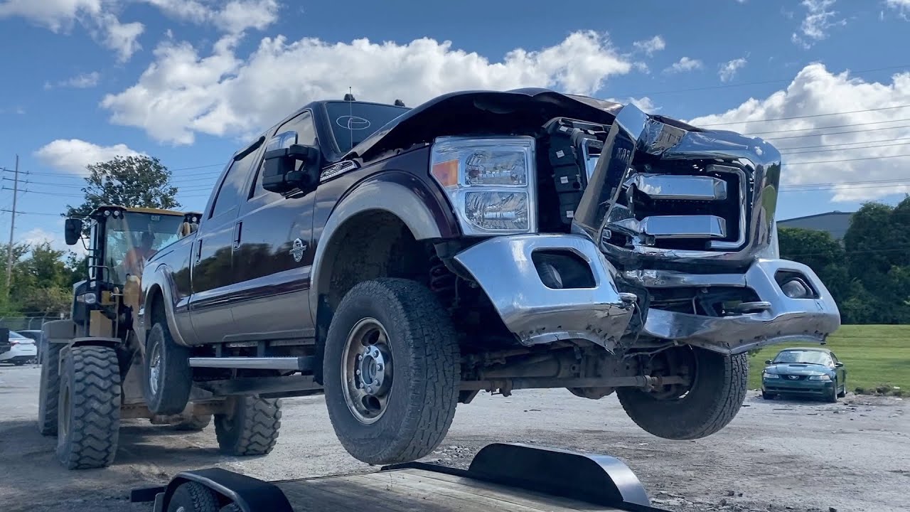 Buying A Wrecked 2011 Ford F-350 For Hauling! - YouTube