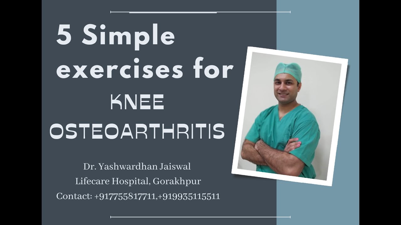 5 Simple Exercises for Knee Pain (Osteoarthritis) - YouTube