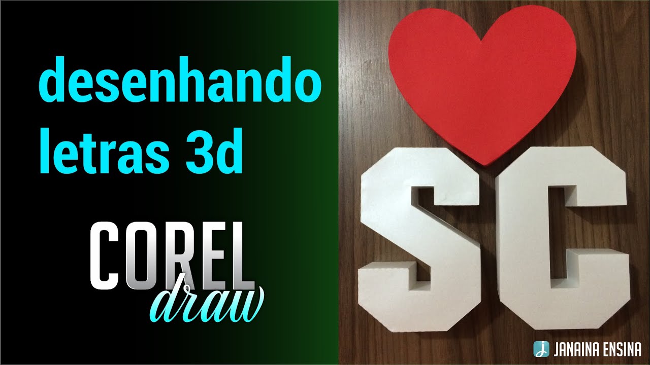 Como fazer letras 3D? Desenho, impressão e montagem! | Passo-a-passo ...