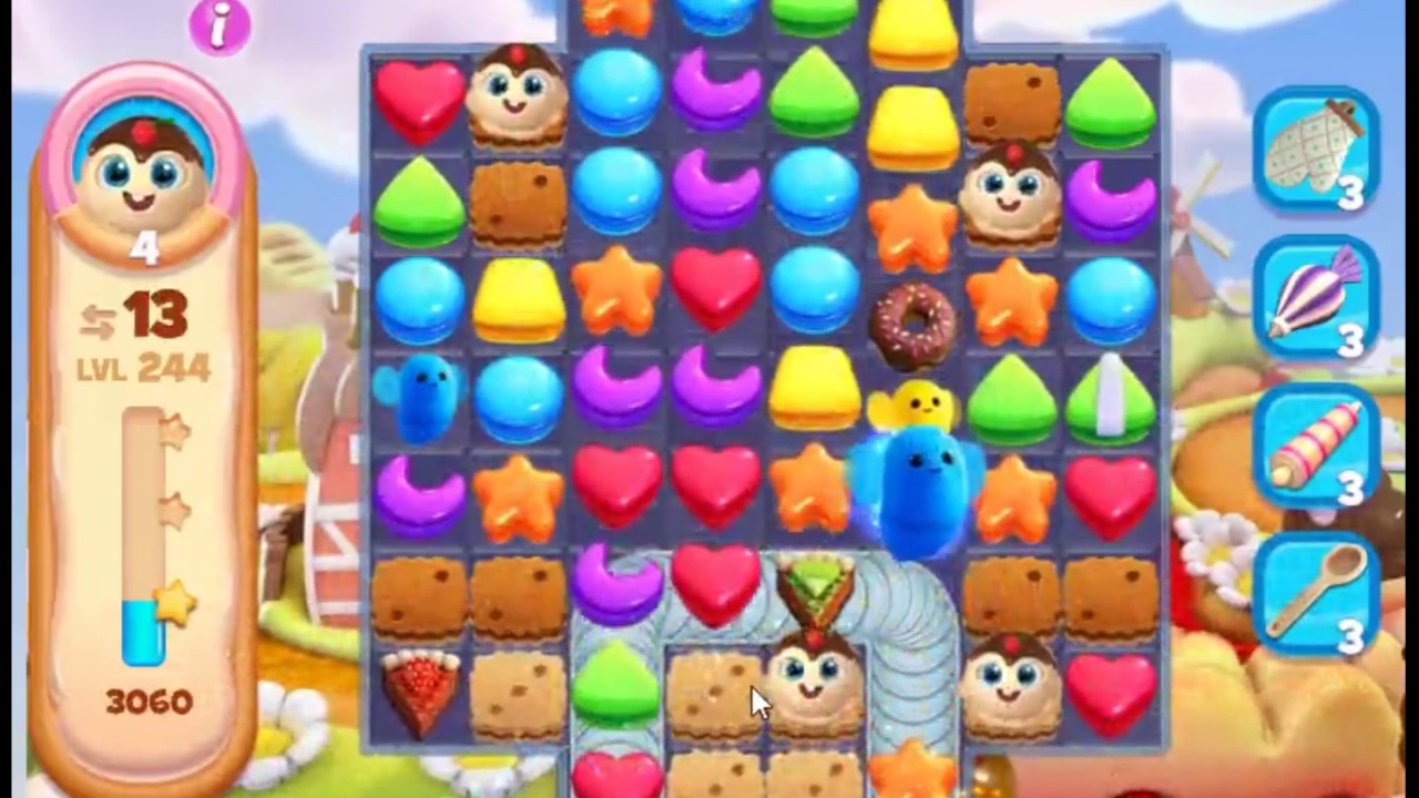 Cookie Jam Blast Level 244 - NO BOOSTERS 🍪 | SKILLGAMING OFFICIAL - YouTube