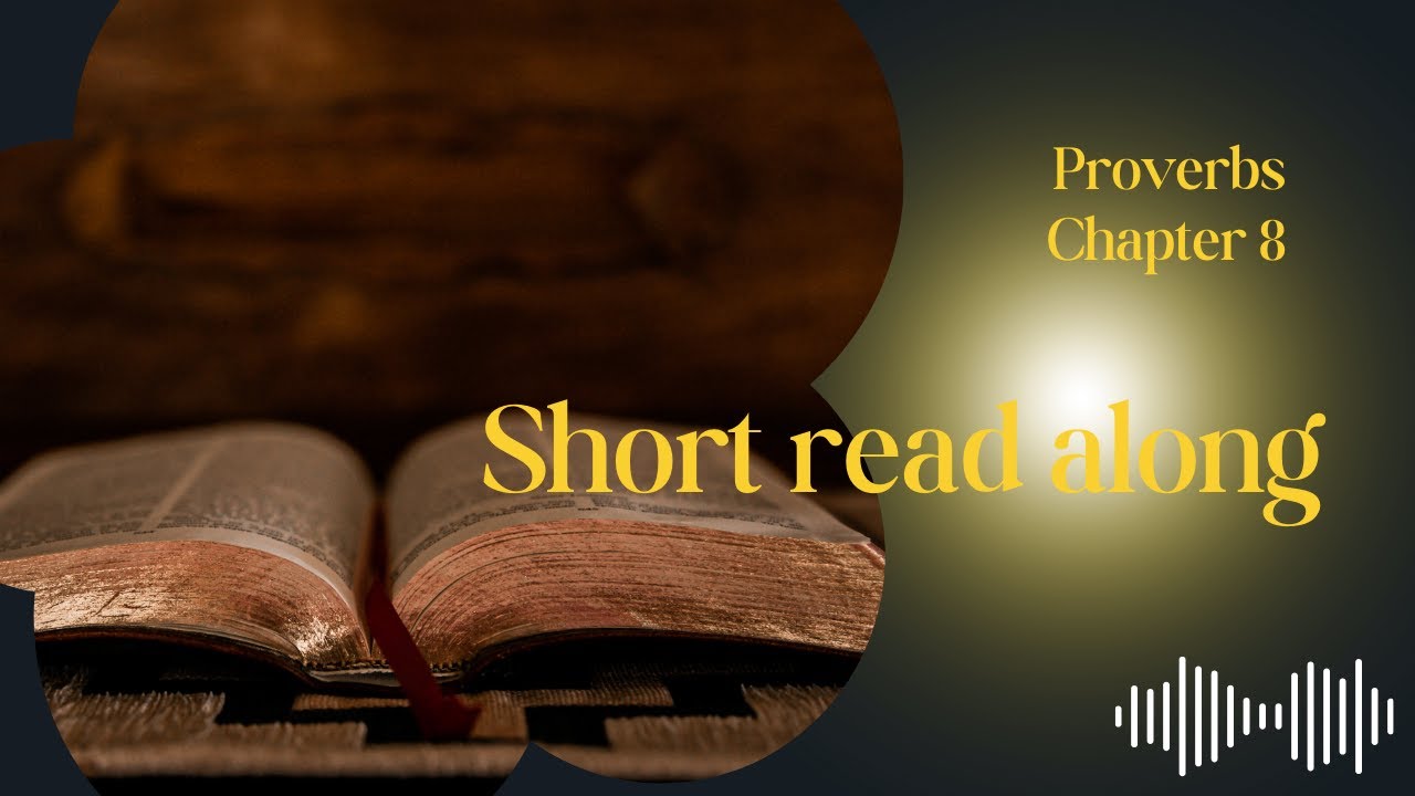Day 1 Proverbs Chapter 8 - YouTube