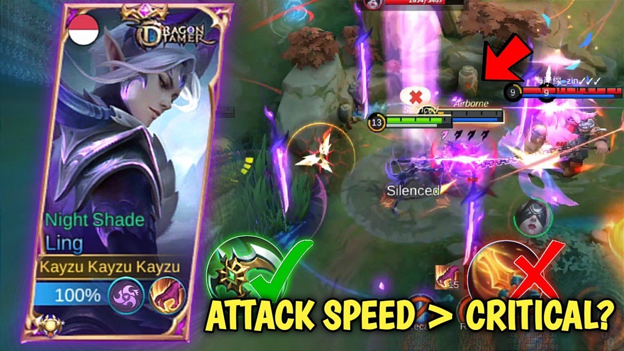 Ling Attack Speed build is still better than Critical Build!? Ling ...