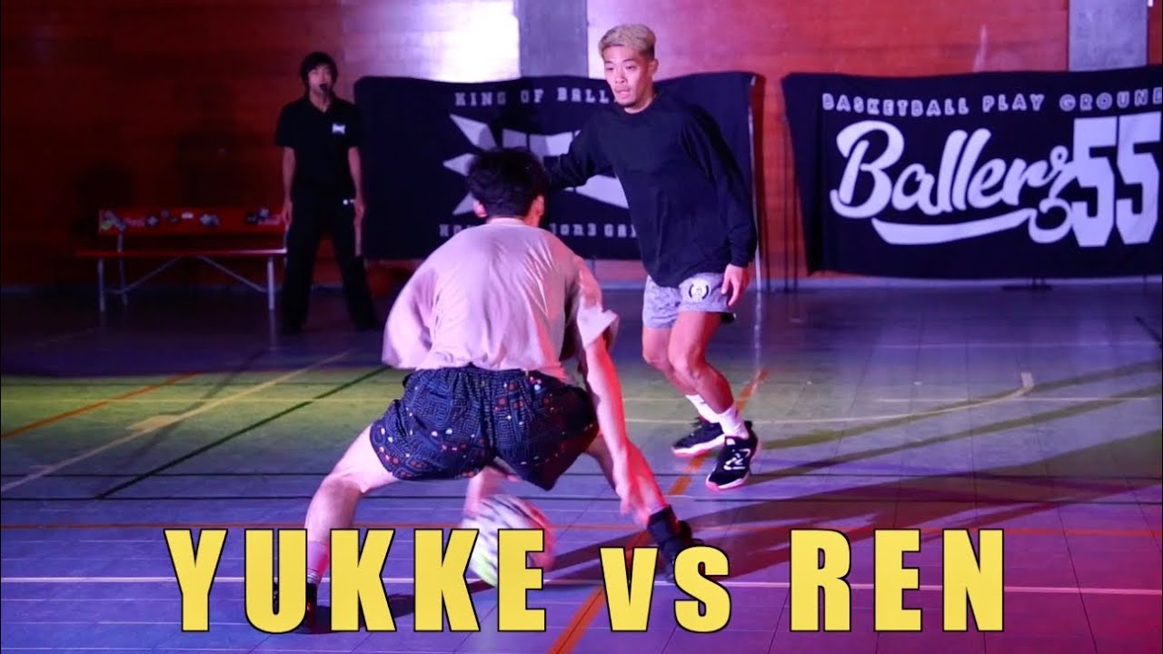 【バスケ】YUKKE vs REN 1ON1 【K.O.B FINAL】 - YouTube