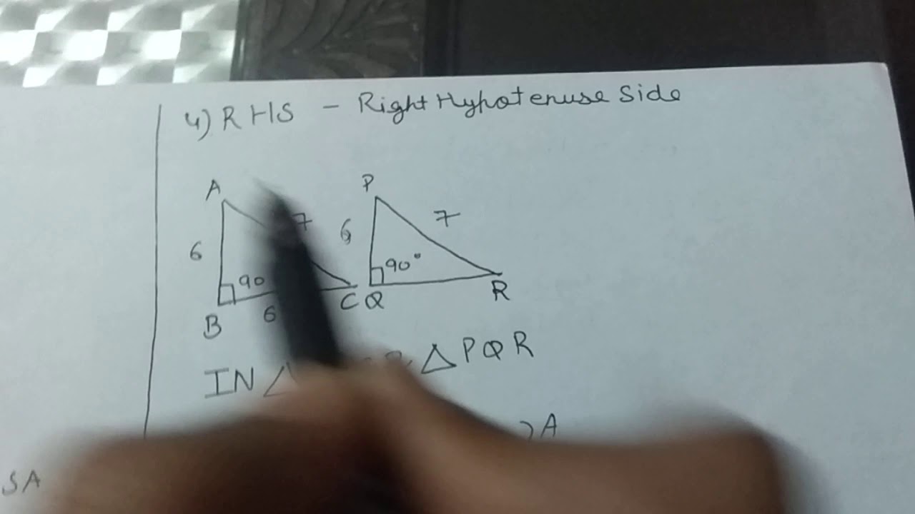 To prove congurenncy with RHS rule - YouTube