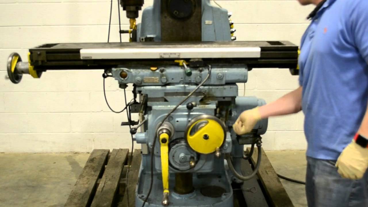 Cincinnati #2 MI Vertical Milling Machine w/ DRO - YouTube