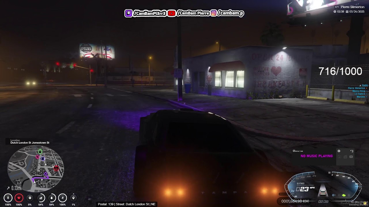 PI3RR3 OUTSIDE **LIVE** IN BACKSTREETS LA !!! | GTA V RP - YouTube