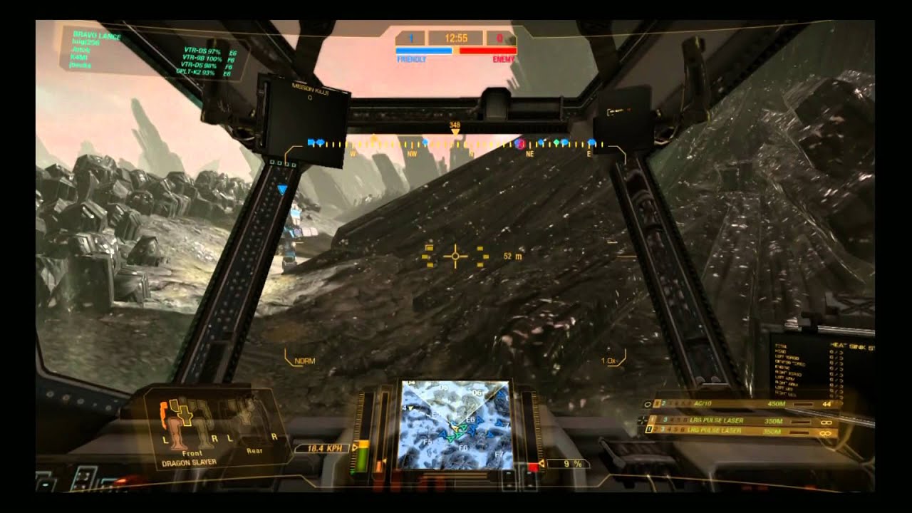 Mechwarrior Online MWO Victor Dragon Slayer with AC10 plus 2 LPL - YouTube