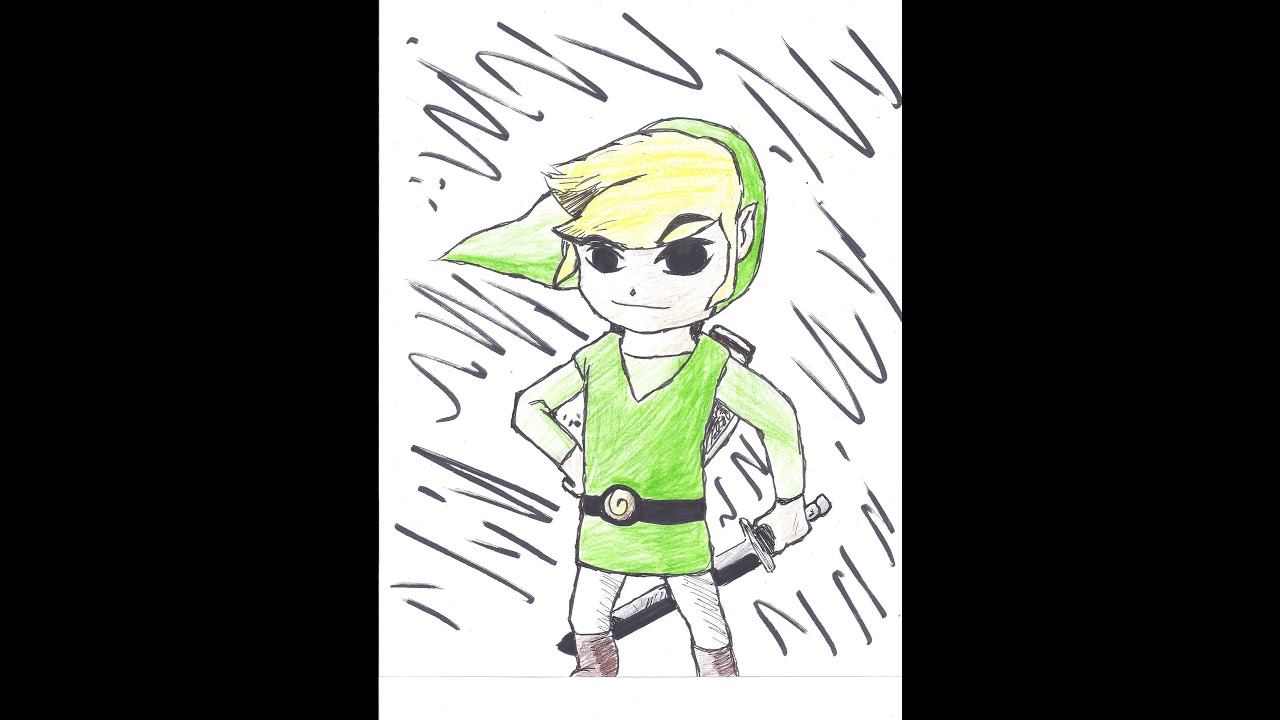 How to Draw Link (Wind Waker)- Legend of Zelda - YouTube