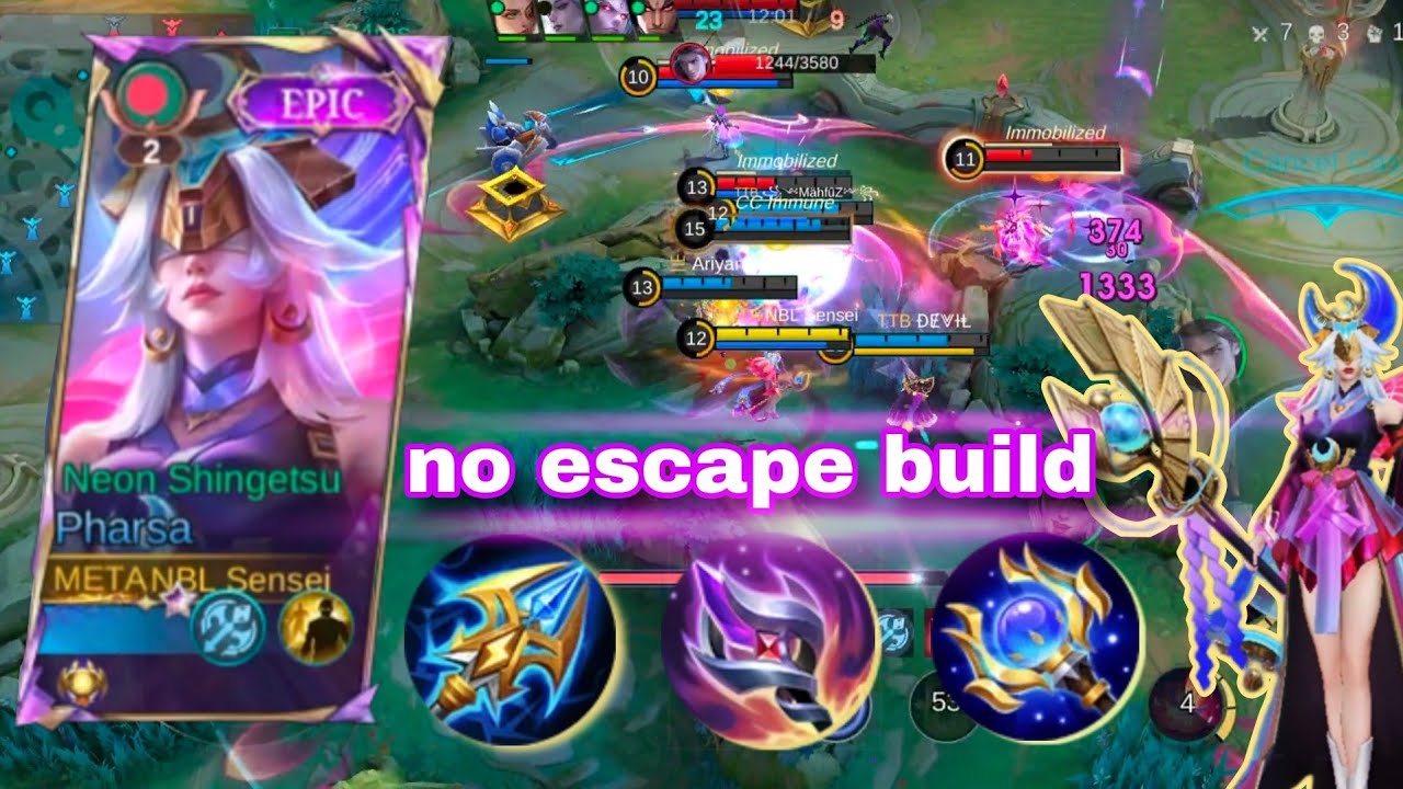 Pharsa 100% damage build 2025 | Pharsa Gameplay mobile legends bang ...