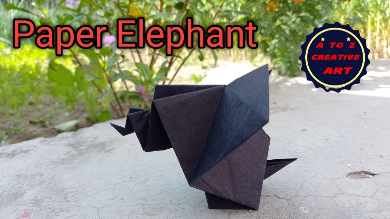 Easy Origami Paper Elephant 🐘 Paper Elephant Instructions 🐘 Origami ...