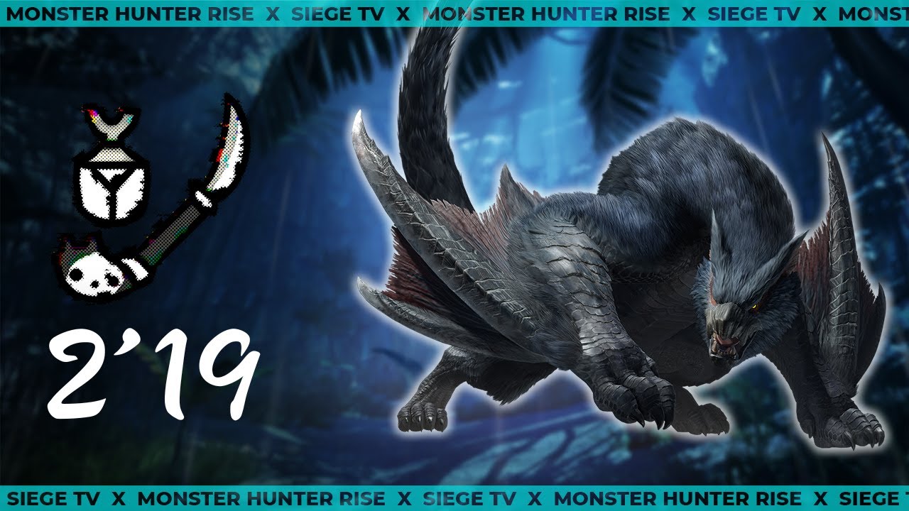 MHRise Sunbreak | Nargacuga | Insect Glaive | 2'19"68 - YouTube