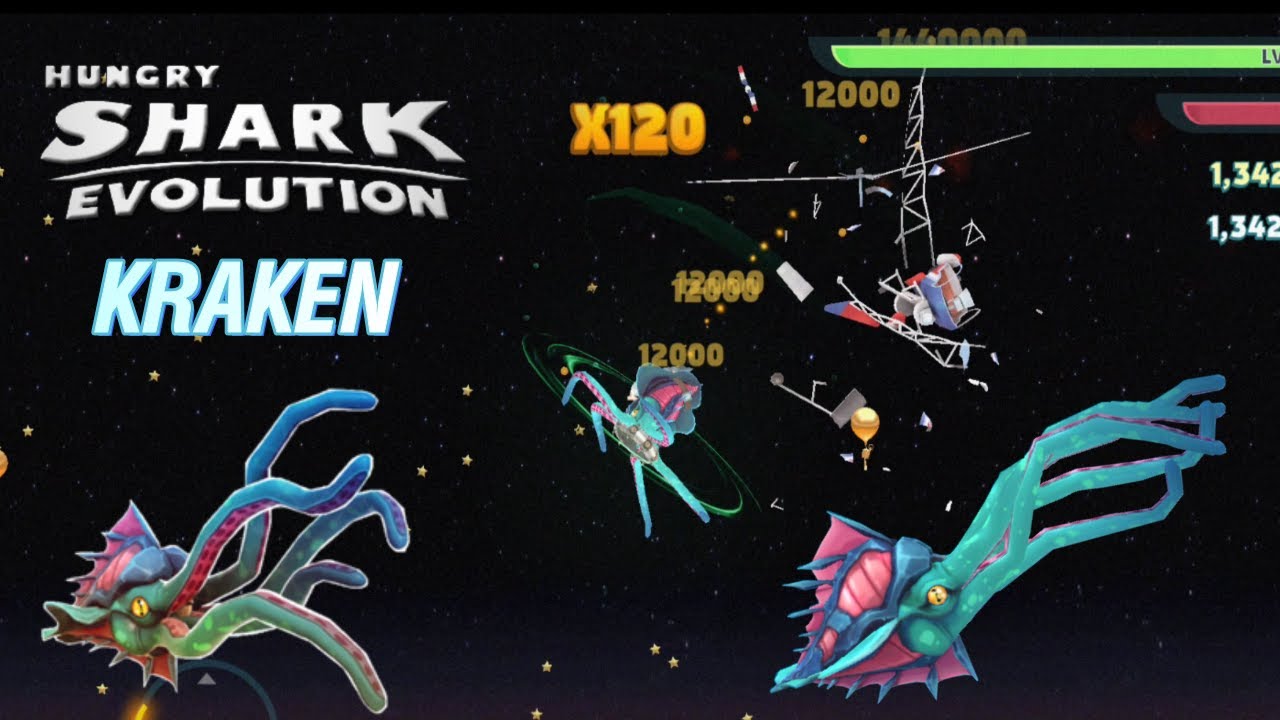 Hungry Shark Evolution || Kraken All 25 Shark Unlock - YouTube