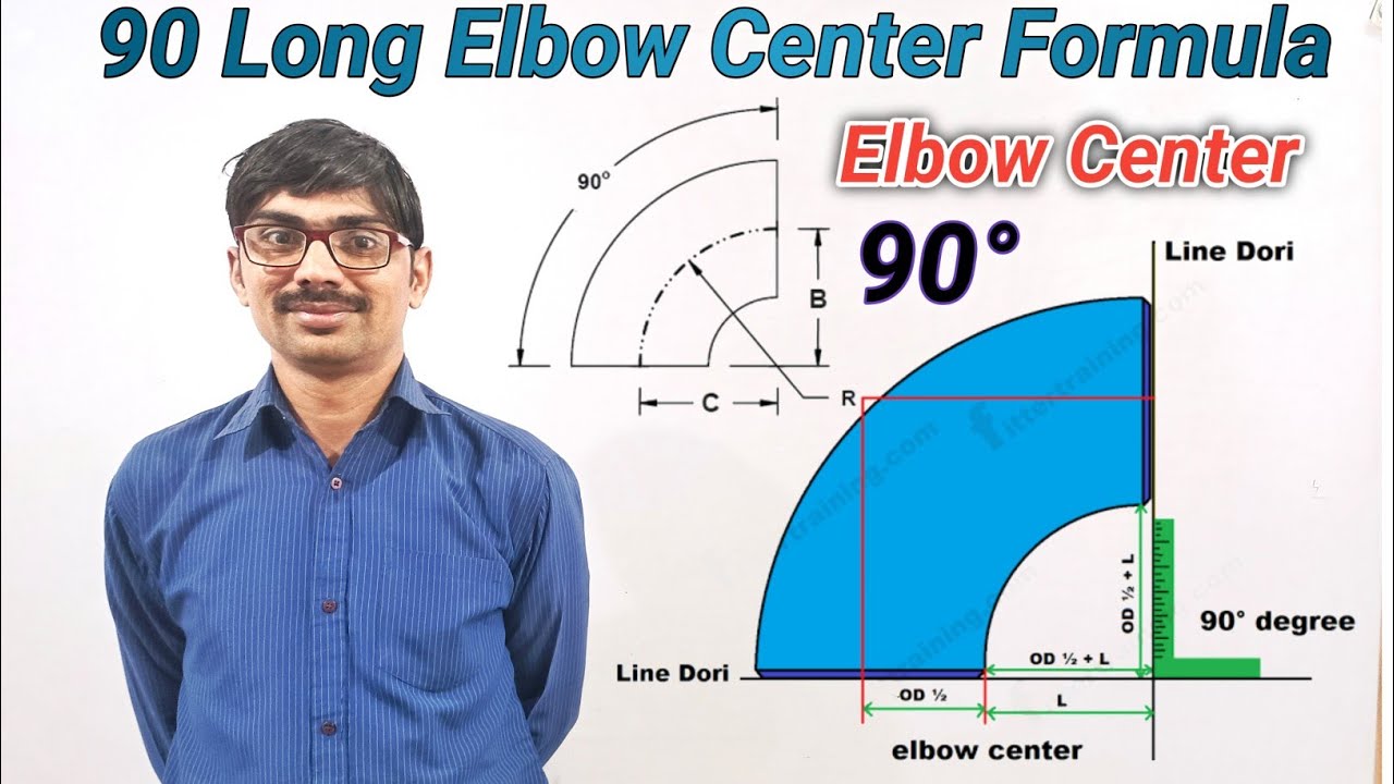 Elbow Center Formula, Long 90°Elbow center formula, long radius - YouTube