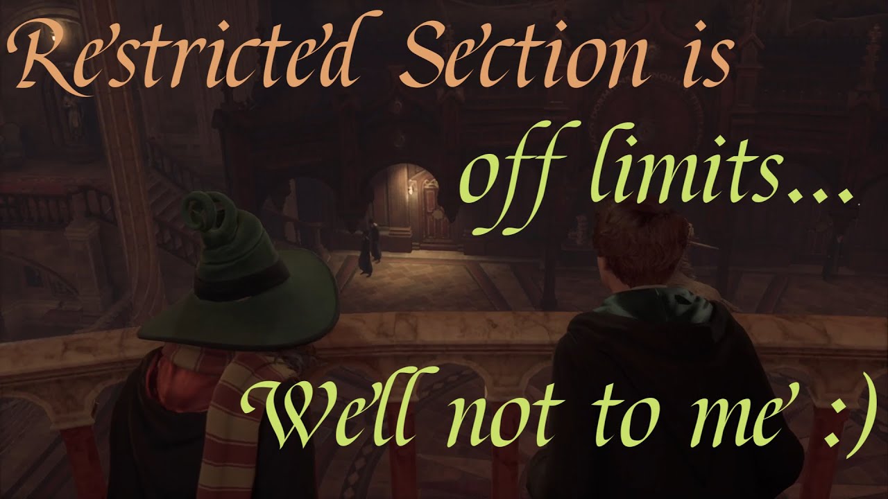 Into the Restricted Section I Go (Hogwarts legacy) - YouTube