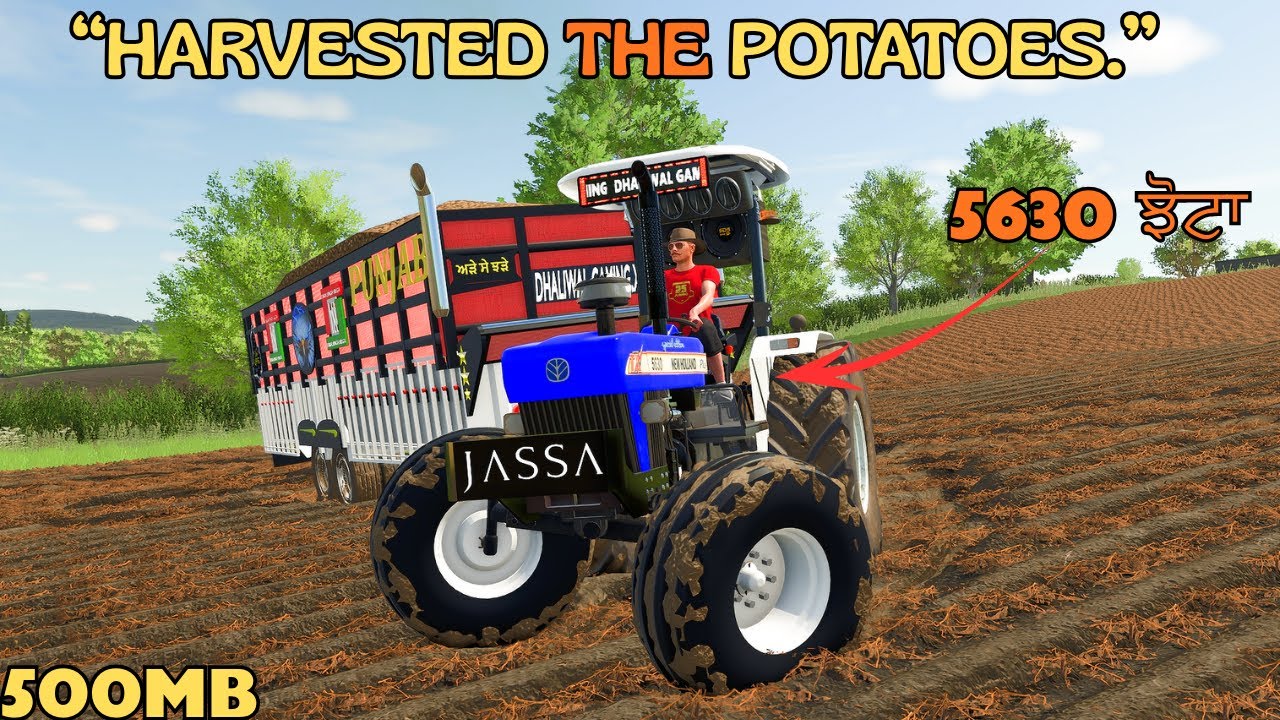 NEW HOLLAND 5630! john deere 5210!harvedted potato! 3630!ALLUAN Di Full ...