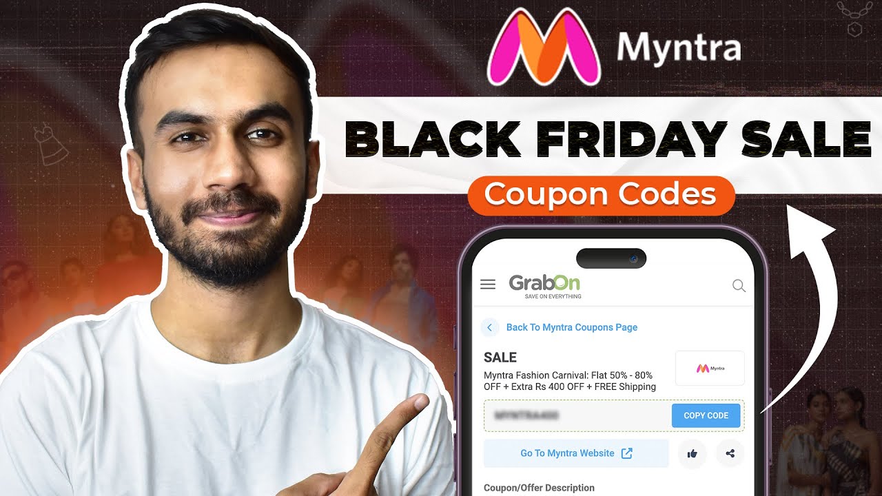 Myntra Black Friday Sale 2024 Coupon Code | Myntra Black Friday Sale ...